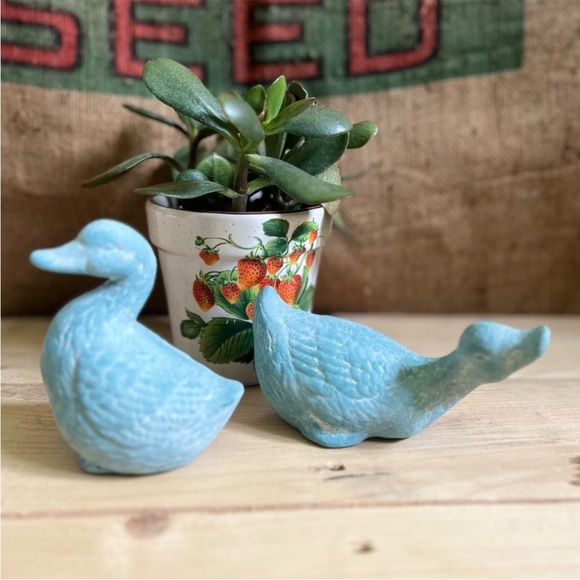 Vintage | Accents | Vintage Blue Cottagecore Farmhouse Duck Bird ...